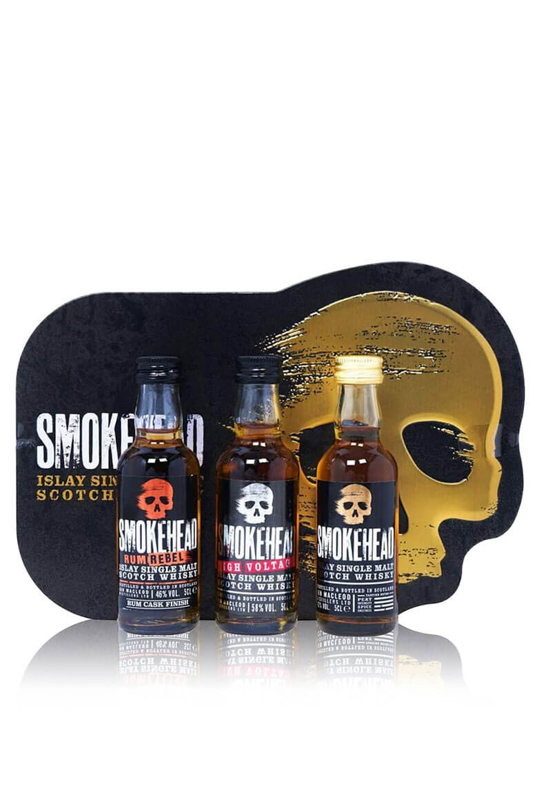 Smokehead Skull Triple Mini Tin 3 X 5cl